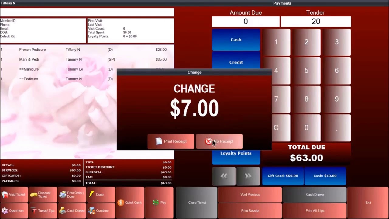 NAIL POS - Demo (English) - (714)200-5499 - YouTube