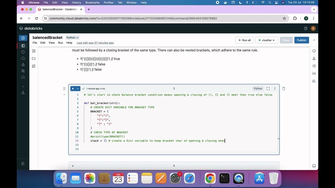 Balanced Brackets Interview Question Asked in MNC into Second Coding Round - YouTube