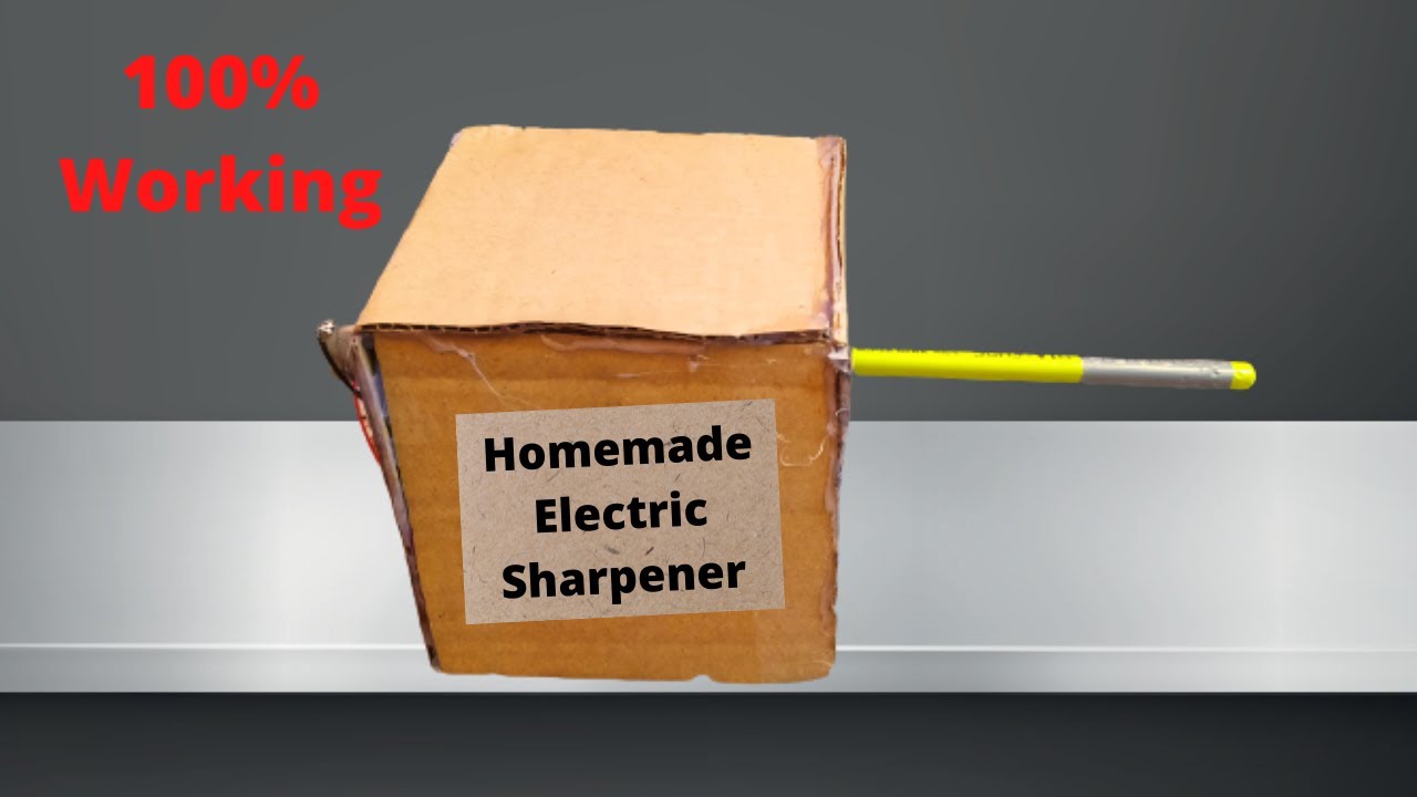 Electric Sharpener || How to Make Easy Electric Pencil Sharpener DIY at ...
