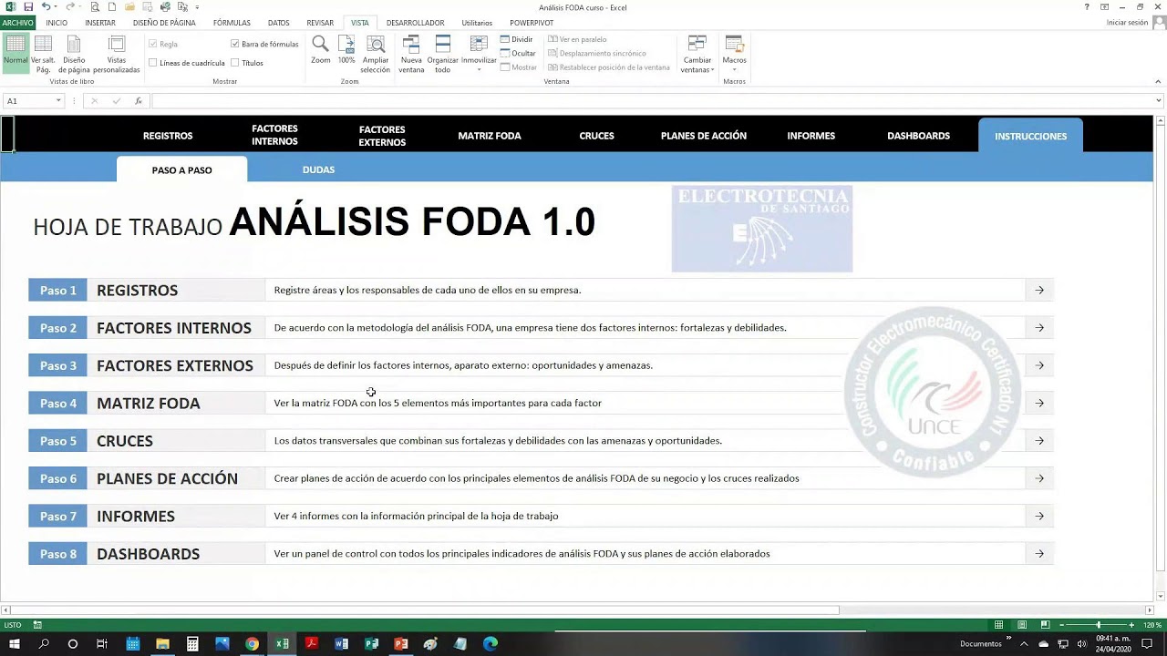 Análisis FODA mediante Excel - YouTube