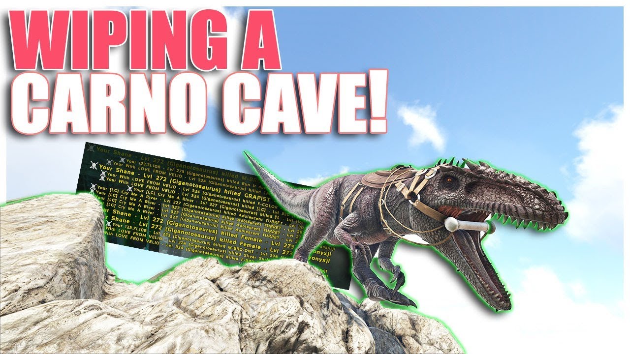 WIPING OUR ENEMIES CARNO CAVE! 2k CRYOS! SMALL TRIBES S4E38 | Ark ...