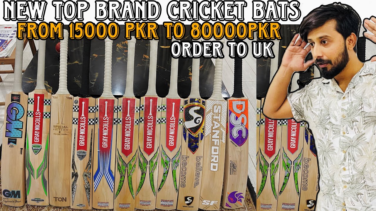 Latest Cricket Top 10 Bats🏏|Professional Bats from 15000pkr to 80000pkr ...