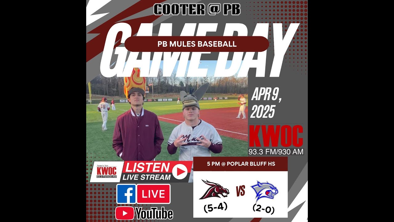 PB Mules Baseball vs Cooter - YouTube