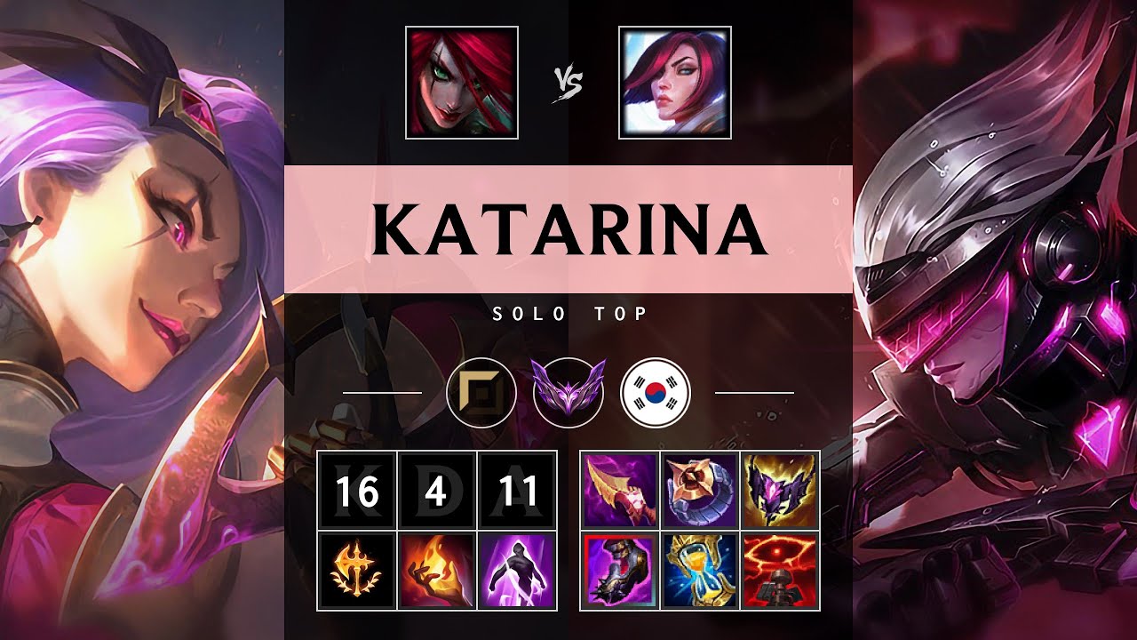 Katarina Top vs Fiora - KR Master Patch 25.18 - YouTube