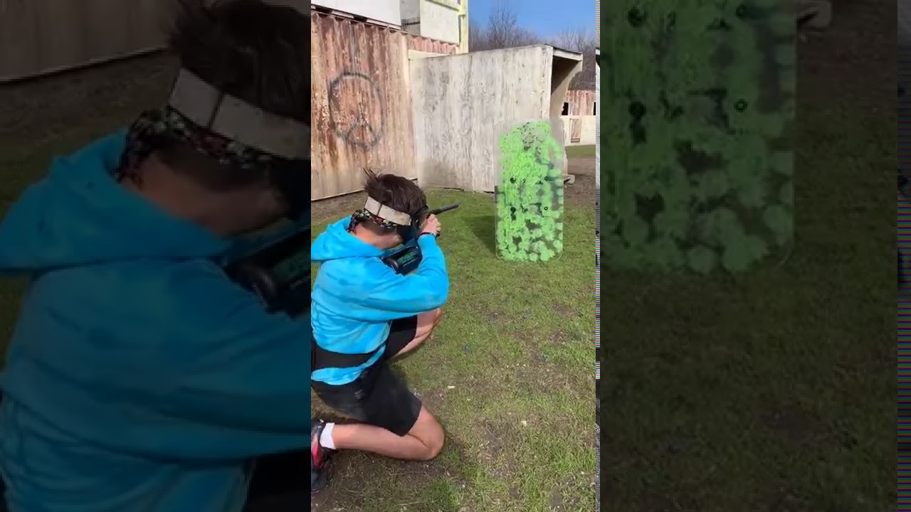 Paintballs vs Riot Shield! - YouTube
