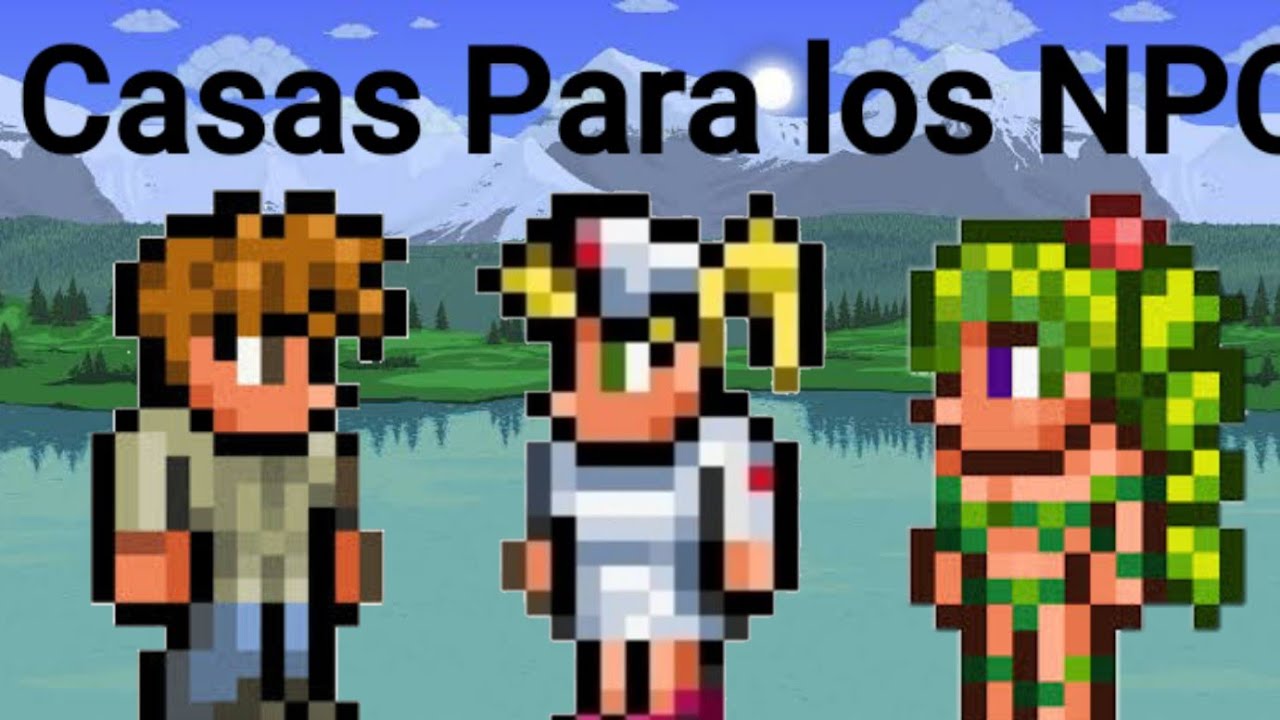 Como hacer una casa para los npc en terraria - YouTube