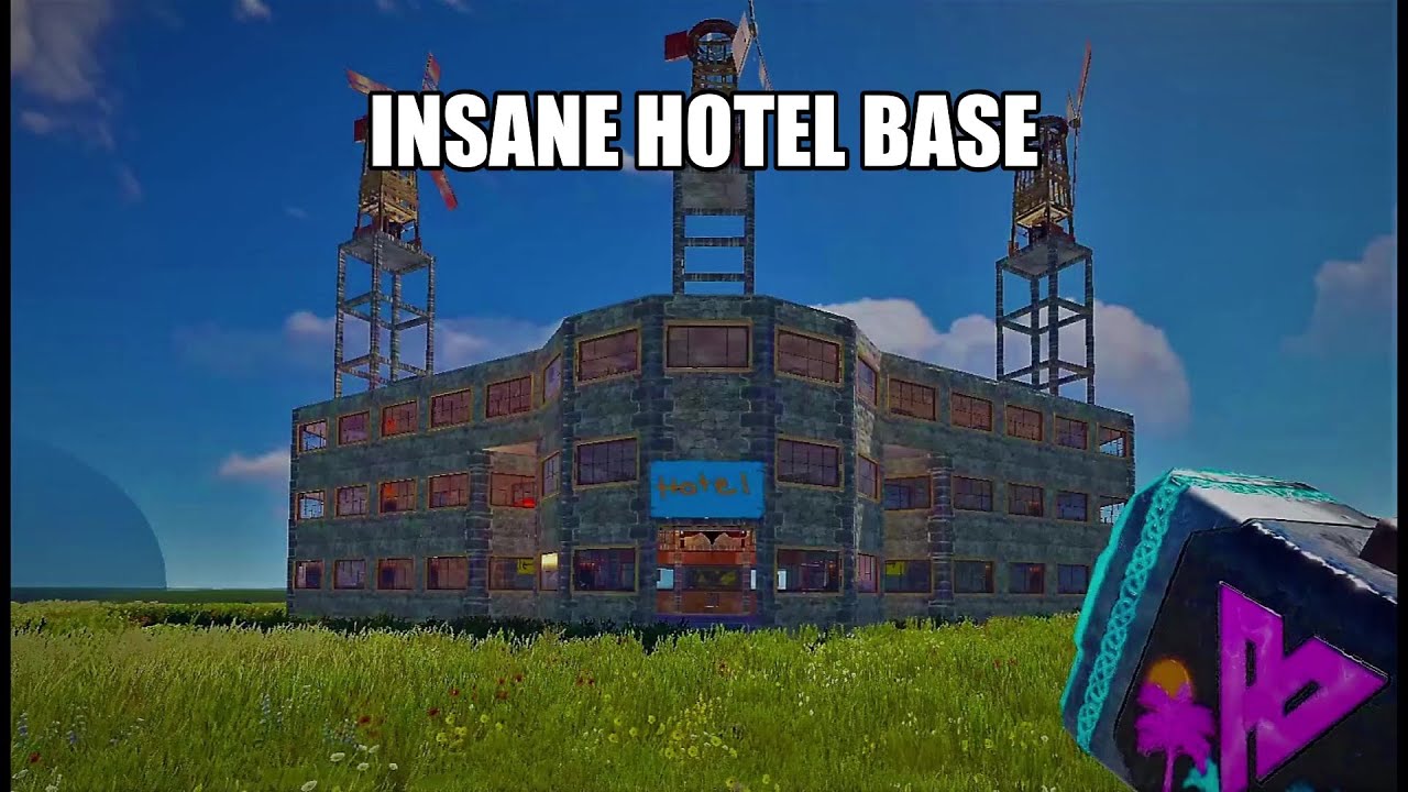 The Best Hotel Base Design Rust - Rust Roleplayer base - YouTube