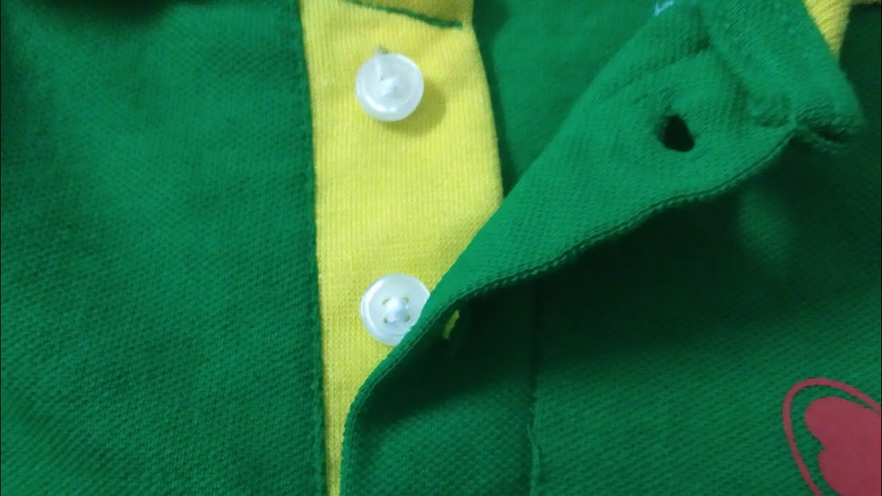 Another Easy Method of Making Polo T-shirt Placket// With Simple ...