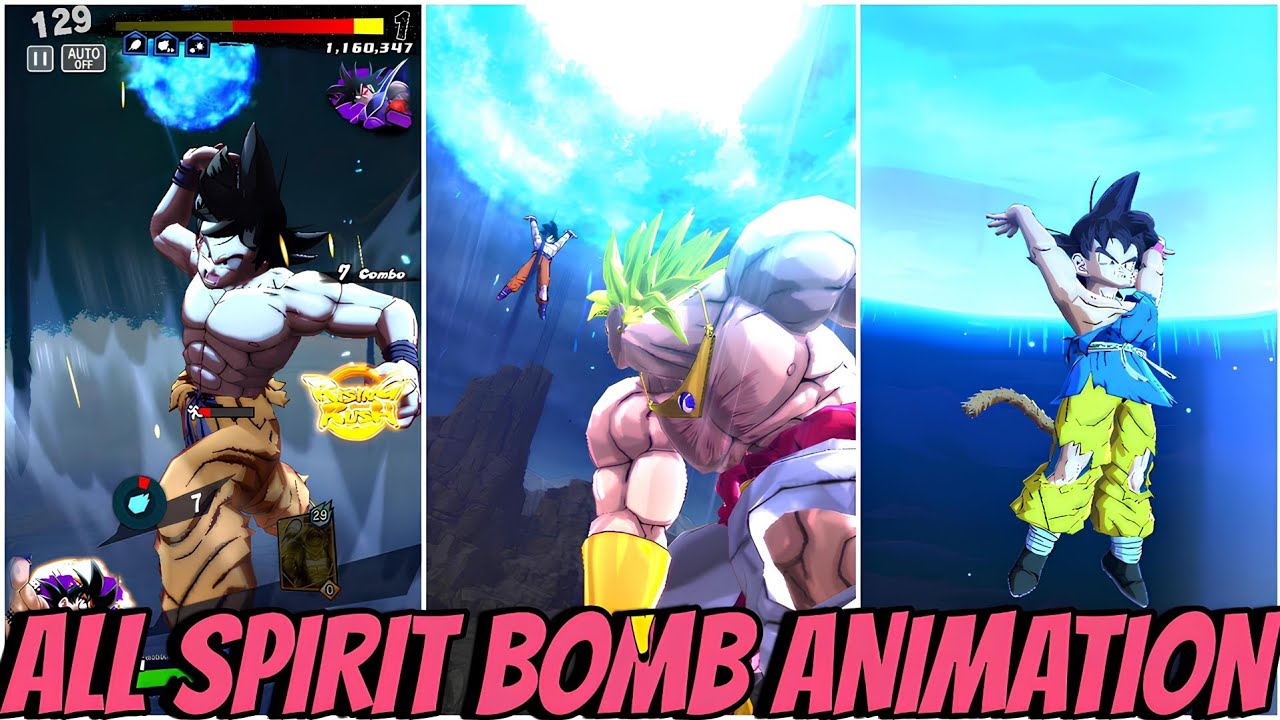 ALL SPIRIT BOMB ANIMATIONS 🔥!!! IN DRAGON BALL LEGENDS - YouTube
