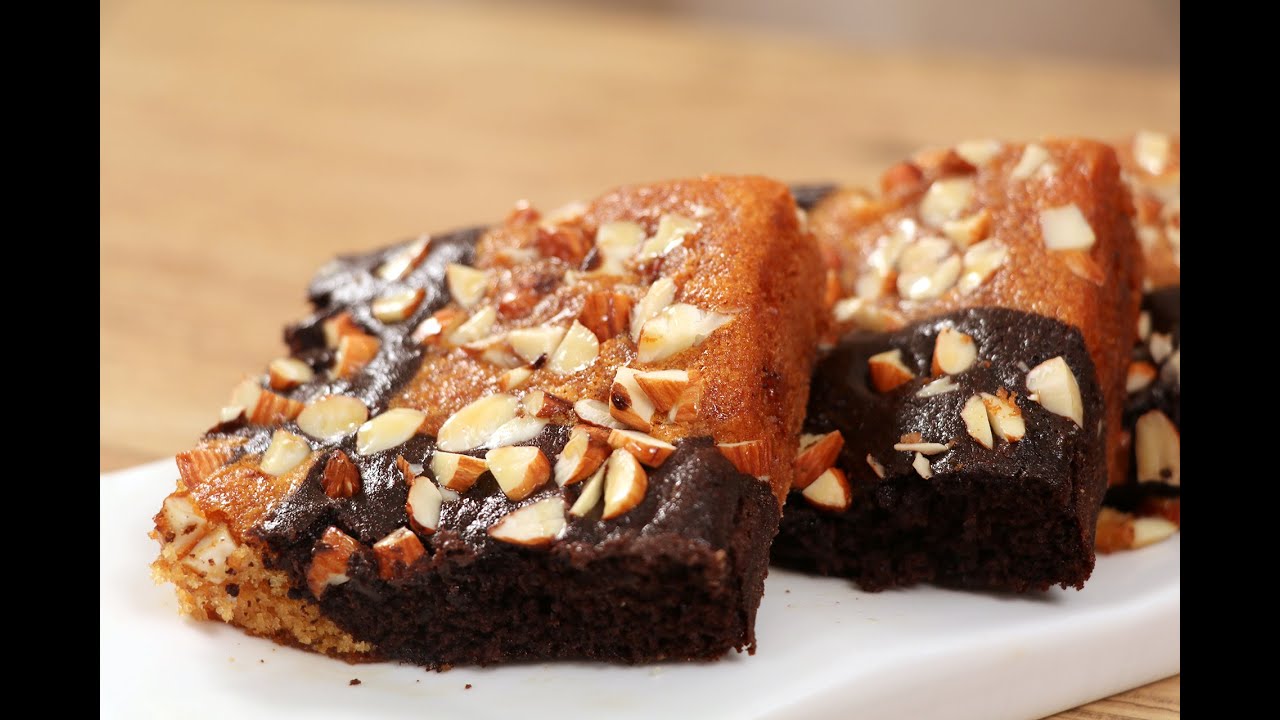 Honey Almond Brownie - Delicious Light Moist Easy Eggless Brownie ...