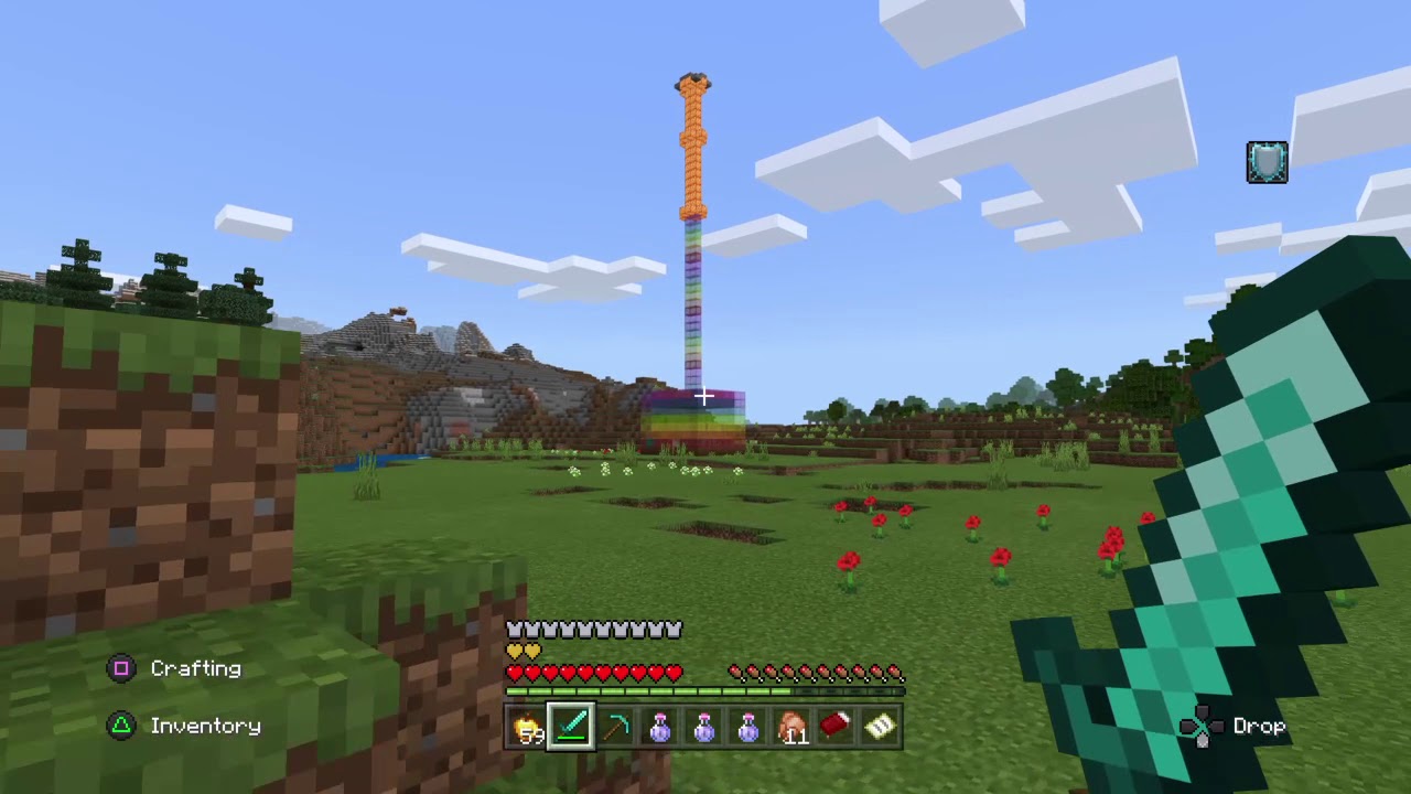 Minecraft Saving A Villager From Rainbow House - YouTube