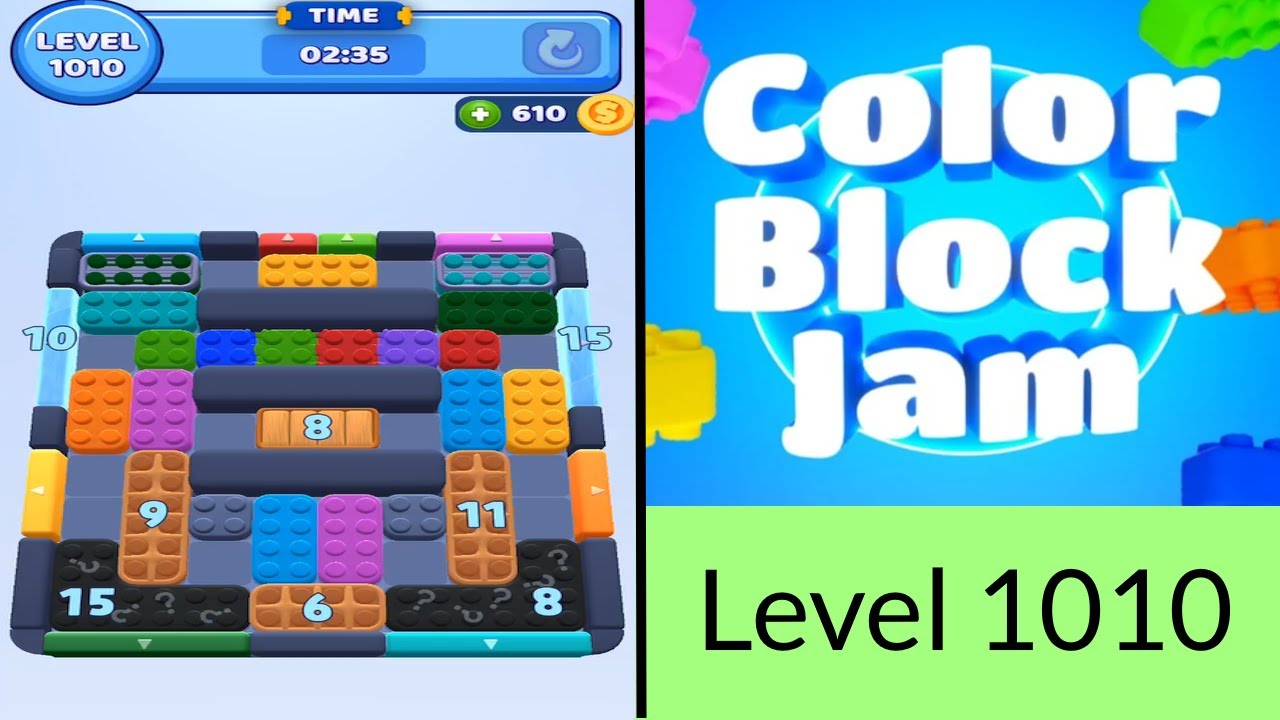 Color Block Jam Level 1010 - YouTube
