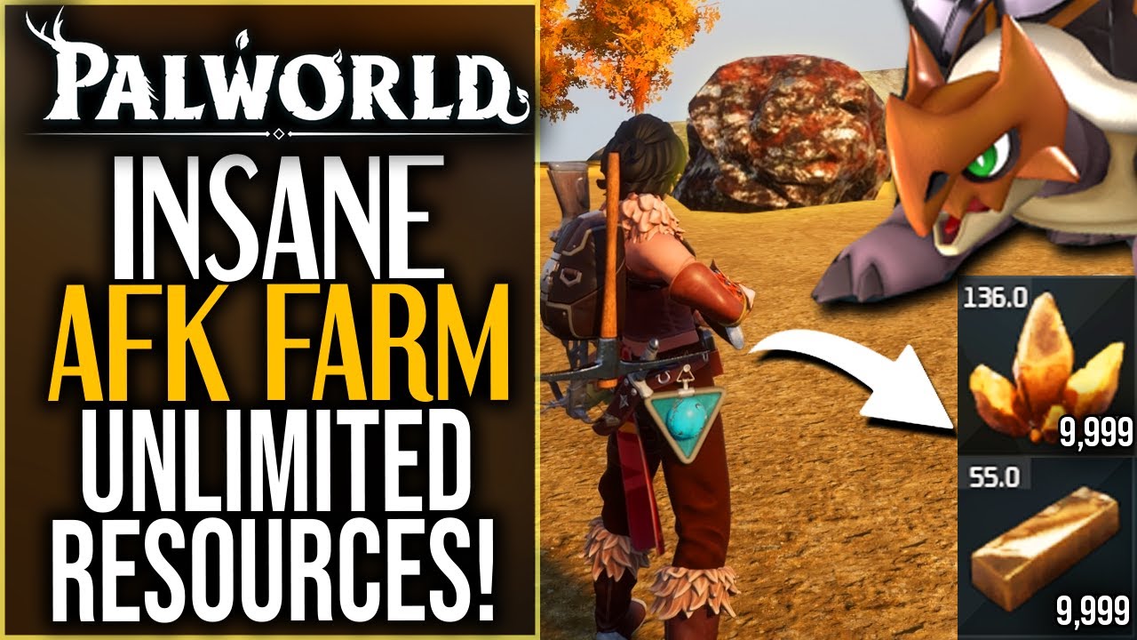 Palworld AFK UNLMITED RESOURCE FARM EARLY GAME - Palworld Best Base And ...