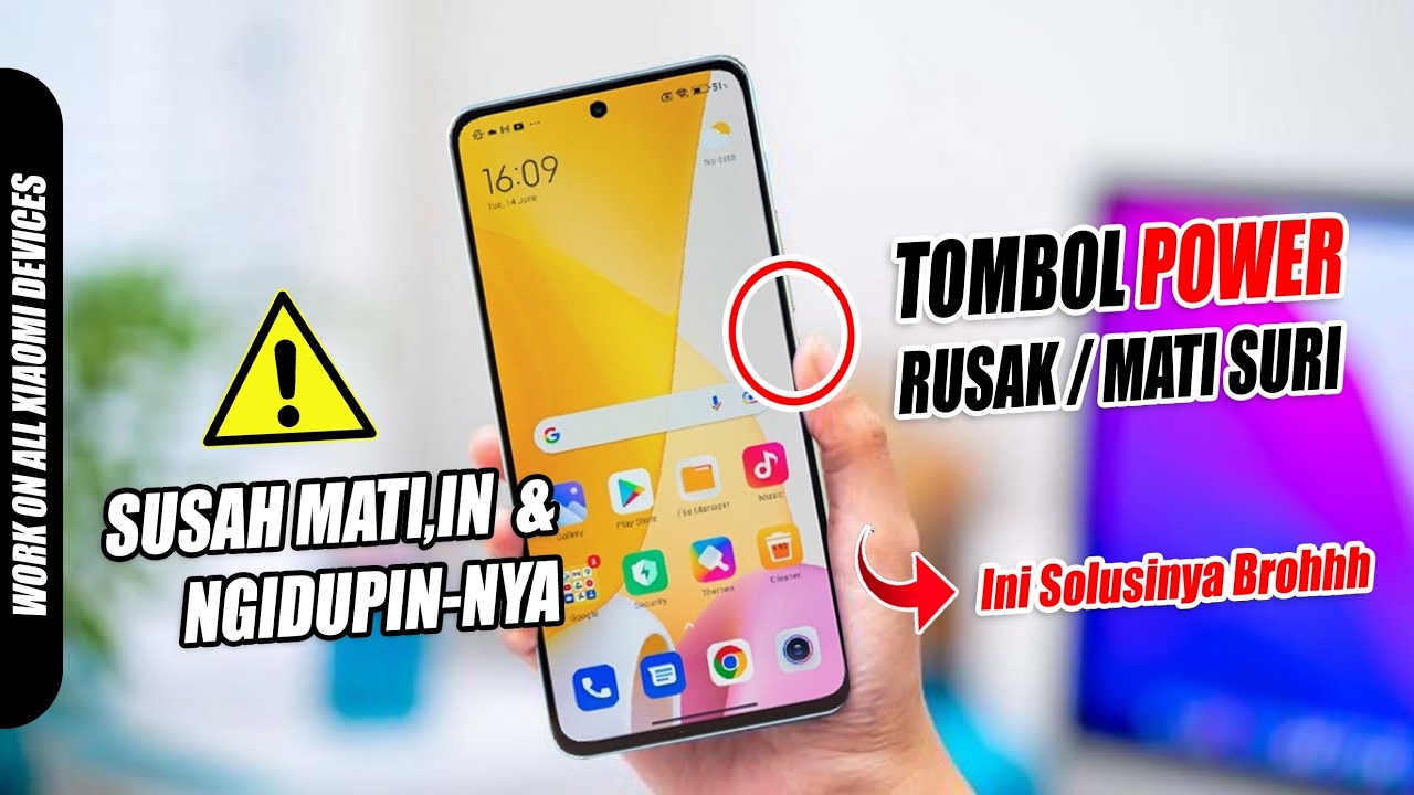SOLUSI !!! TOMBOL HP RUSAK @CARA MENGHIDUPKAN DAN MEMATIKAN HP TANPA ...