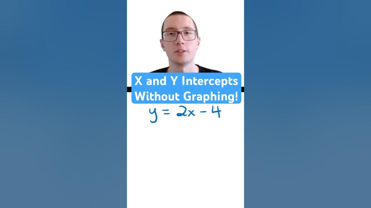 How to Find X and Y Intercepts Without Graphing! - YouTube