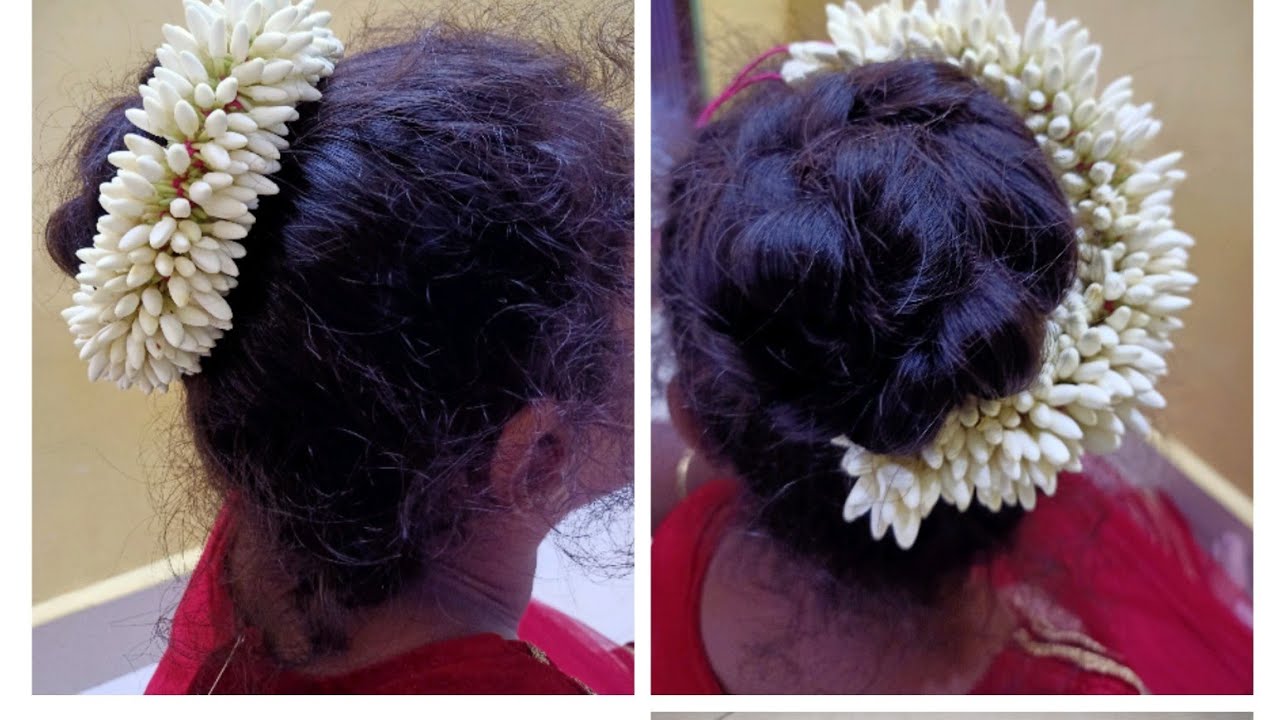Arumbu maalai,how to make mullai poo garland easily/mullai poo ...