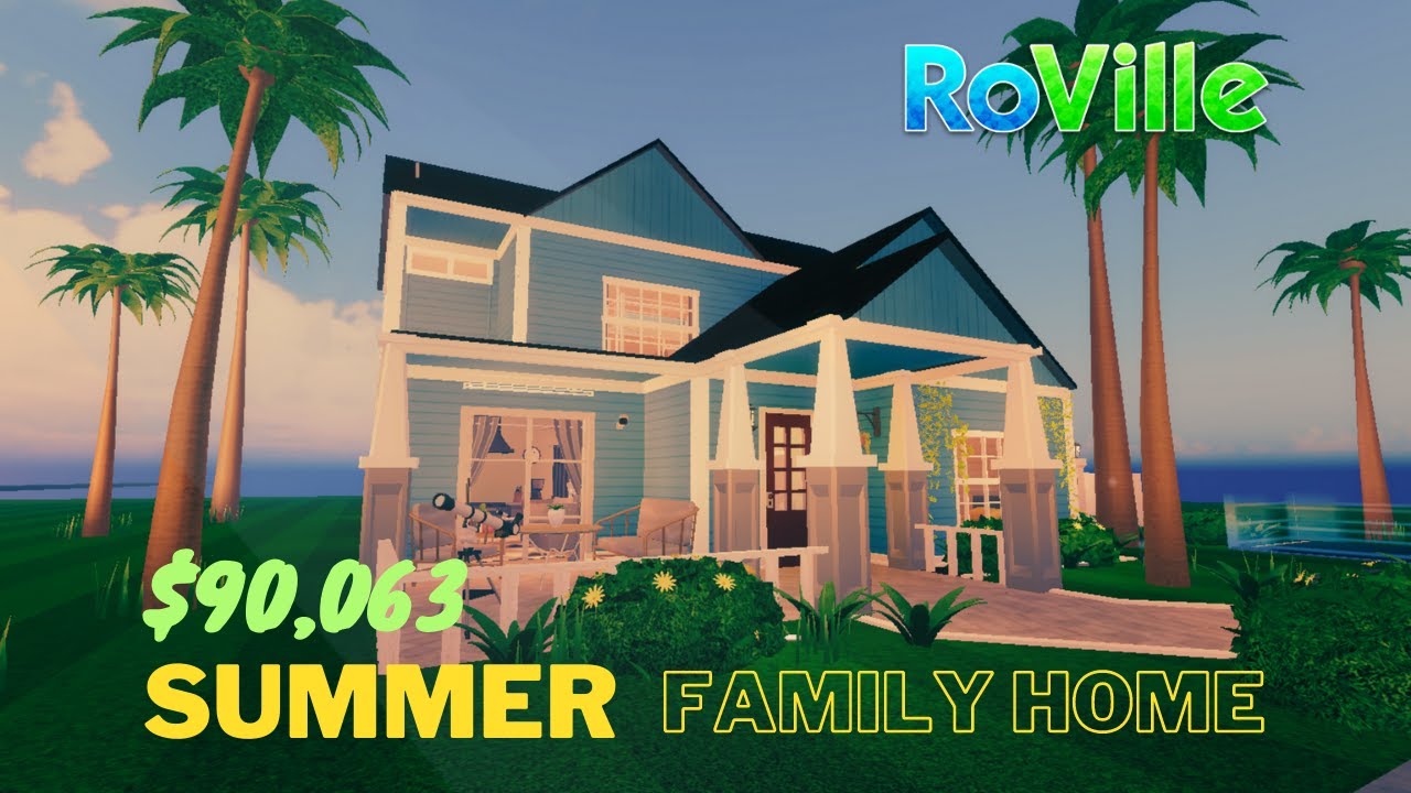 Summer Family Home 🌴🥥 | RoVille House Tour with Property Code! - YouTube