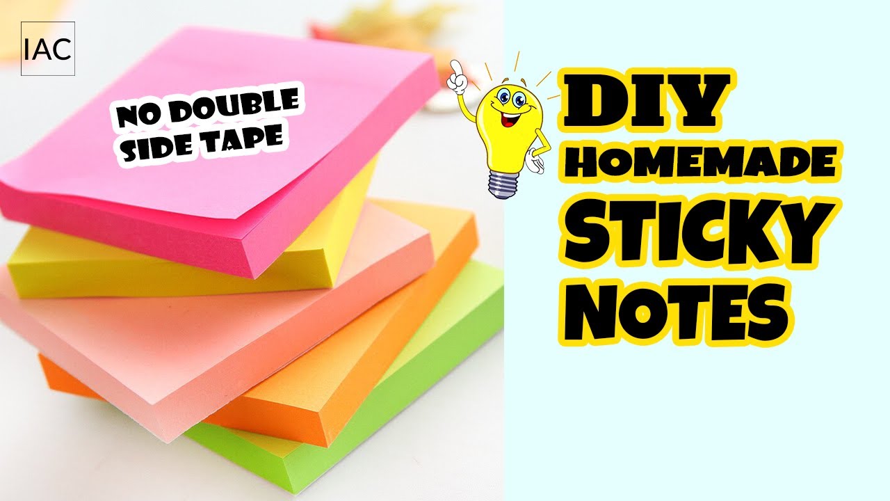 How To Make DIY Sticky Notes Without Double Sided Tape Homemade how-to-make-diy-sticky-notes-without-double-sided-tape-homemade