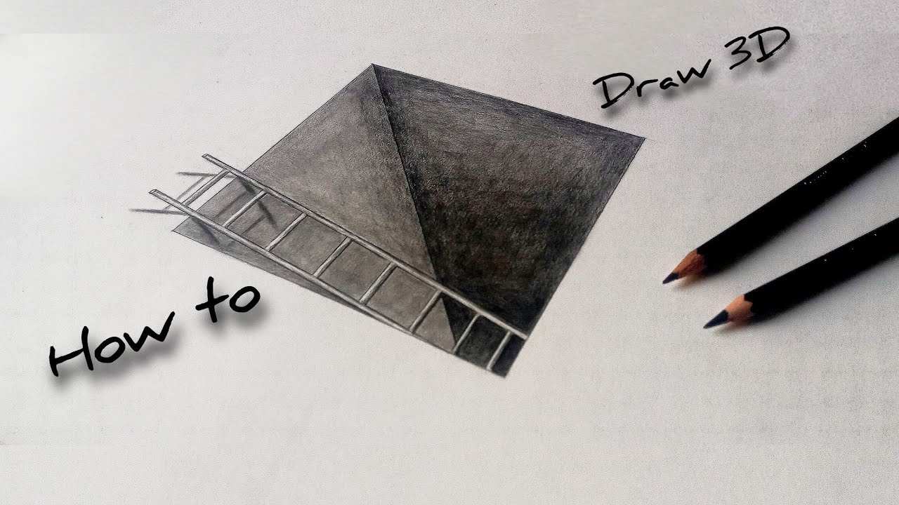How to Draw 3D | Drawing for beginners | 3D Drawing technique - YouTube