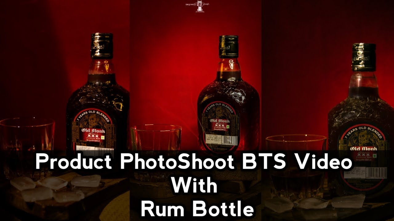 Product Photography With Rum Bottle||Product Photoshoot BTS Video ...