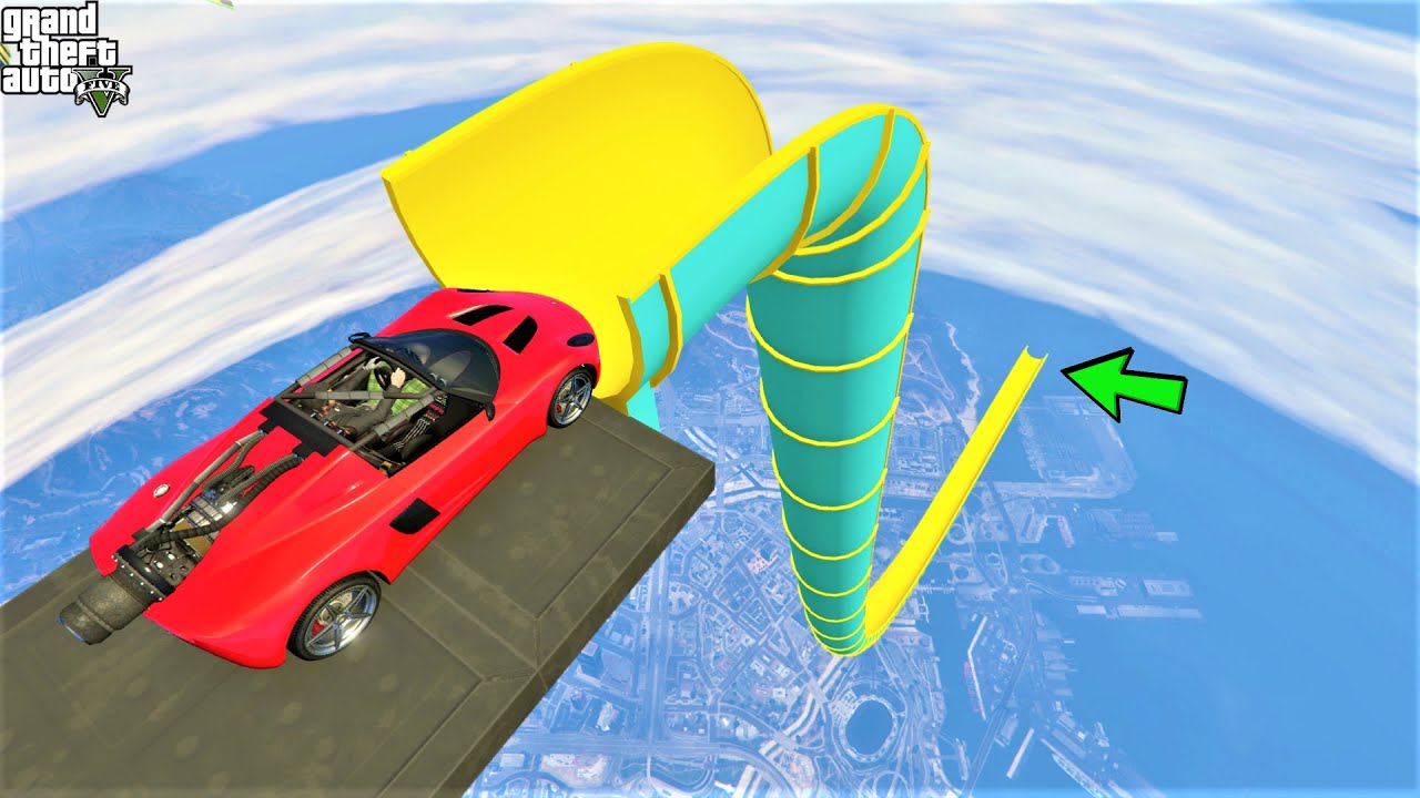 GTA 5 🐸 Fastest Rocket Car Track - YouTube