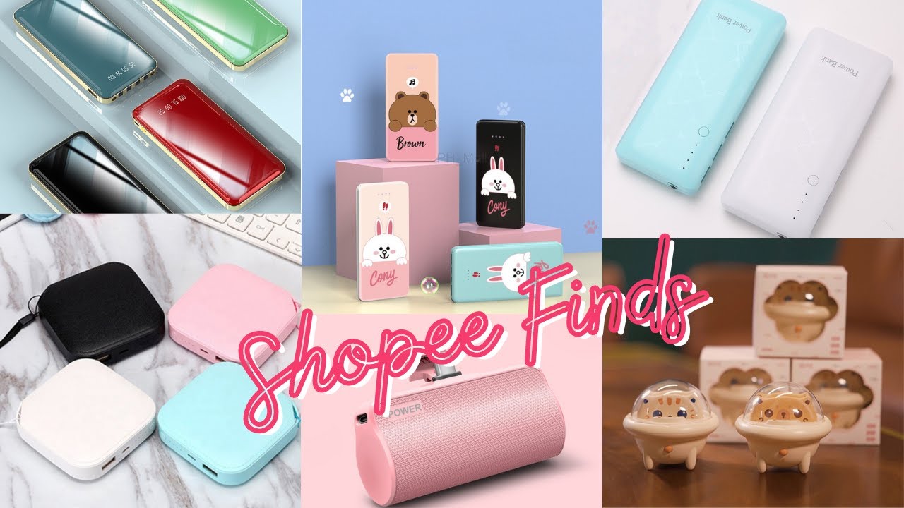 Shopee Finds | Cute and Affordable Powerbanks - YouTube