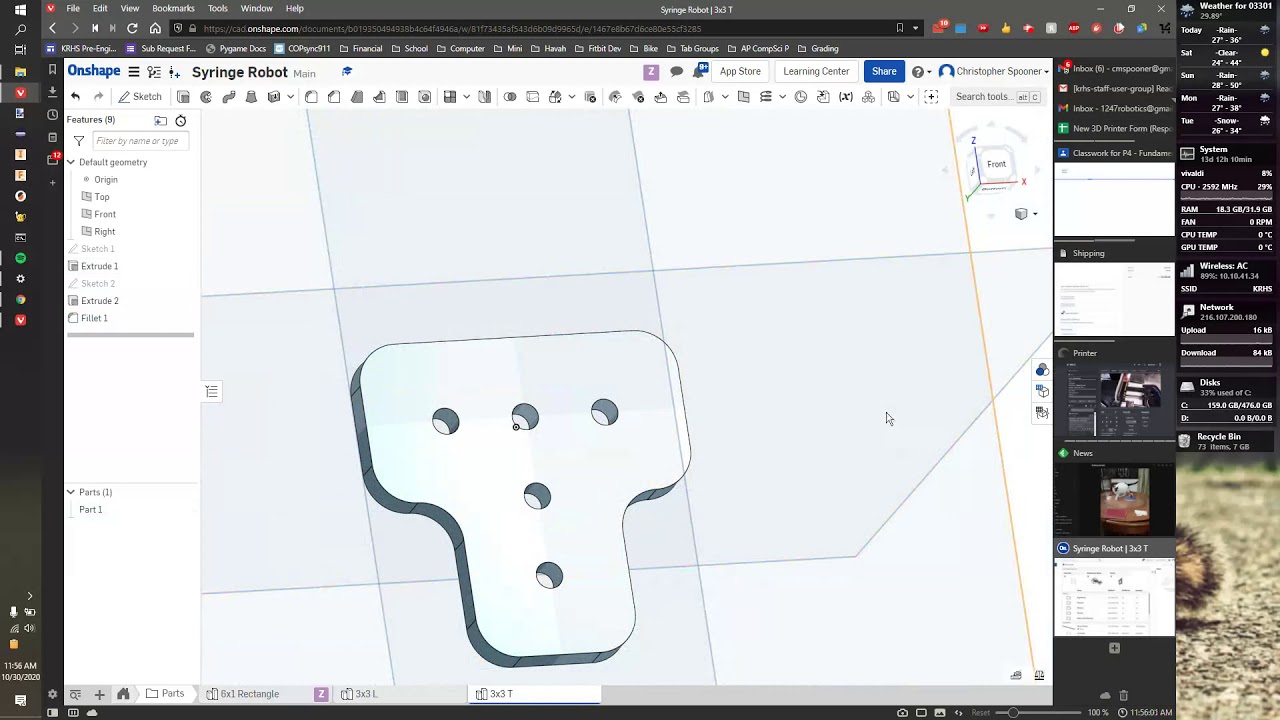 Robot Arm in OnShape 3 - Making Some Other Parts - YouTube