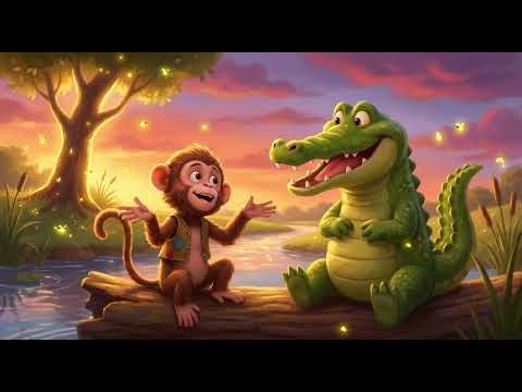 AKILLI MAYMUN VE KRAL TİMSAH | ZEKA VE DOSTLUK MASALI | HİNDİSTAN MASALI