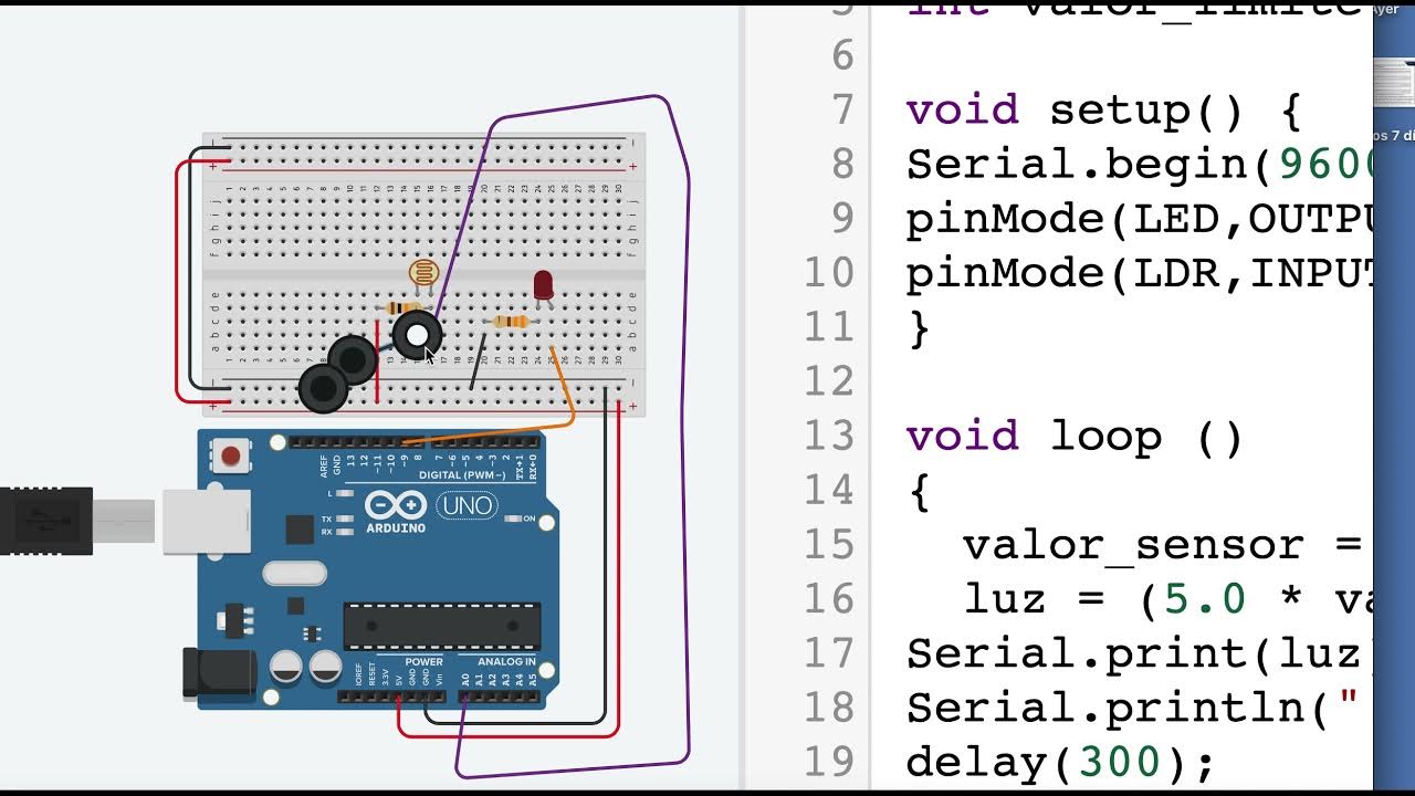Fotoresistencia con Arduino - YouTube