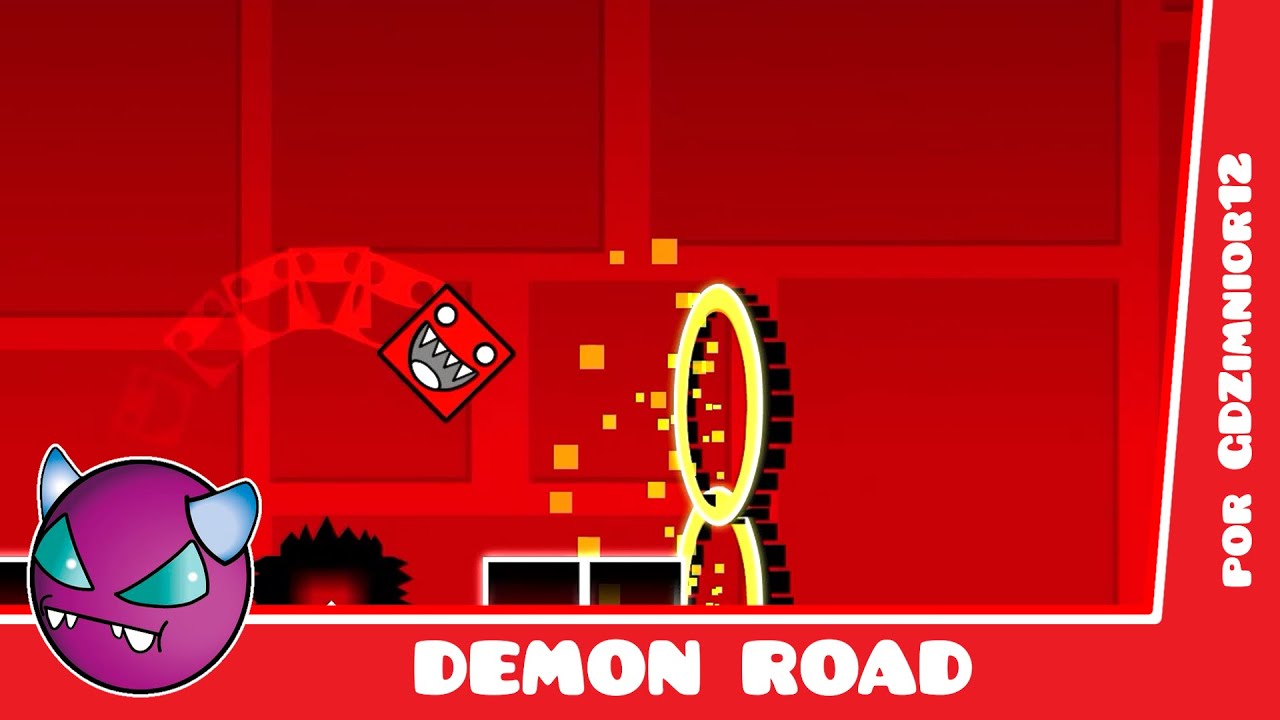 Demon Road por CDZimnior12 | Easy Medium Demon - Geometry Dash - YouTube
