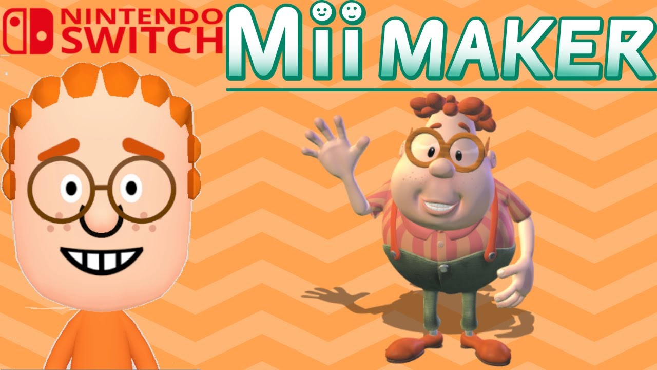 Mii Maker How To Create Carl Wheezer From Jimmy Neutron - YouTube