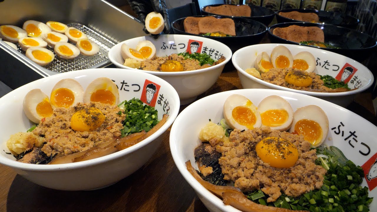 How to make Japanese-style soupless noodle ramen “Mazesoba” - Korean ...