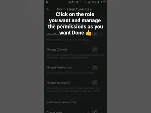 How to edit permissions of a role in a channel in Discord Mobile #roduz #discord #how #howto # ...
