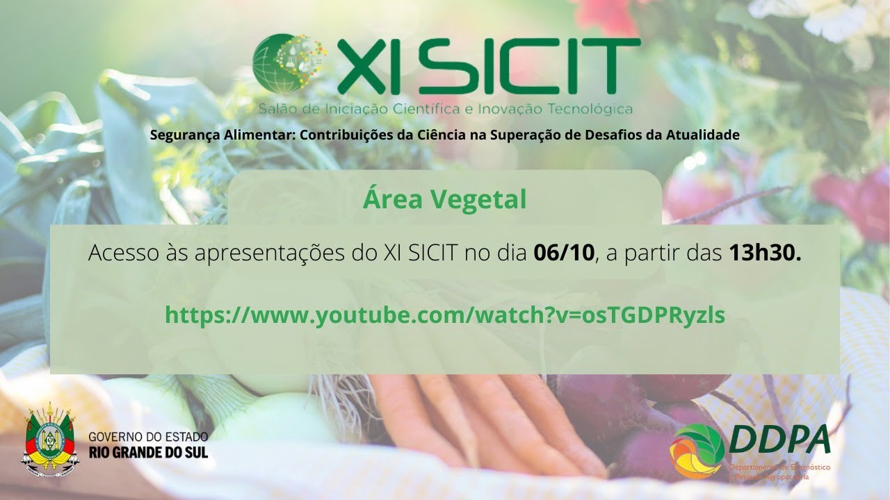 XI SICIT 2022 - Apresentações de trabalhos dos estudantes de graduação ...