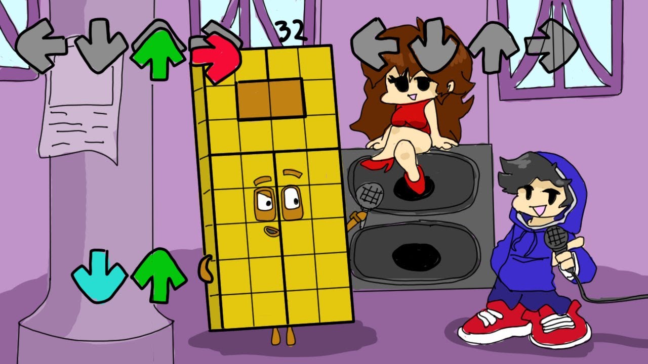 Numberblocks 32 challenges Sharv on Fnf - Numberblocks fanmade coloring ...