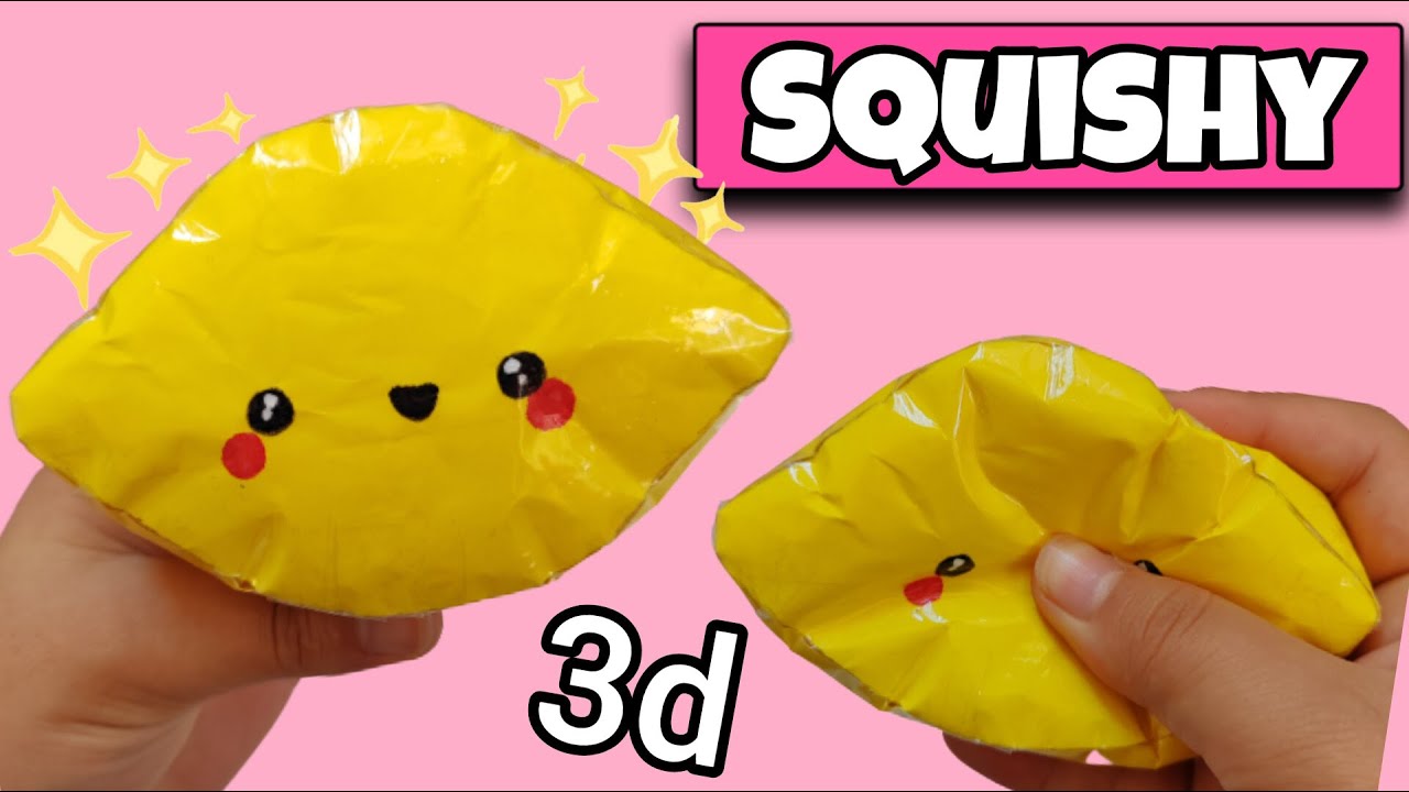 lemon paper squishy🍋😍🍋Paper squishy tutorial/paper squishy squishmallow#papercraft#papersquishy ...