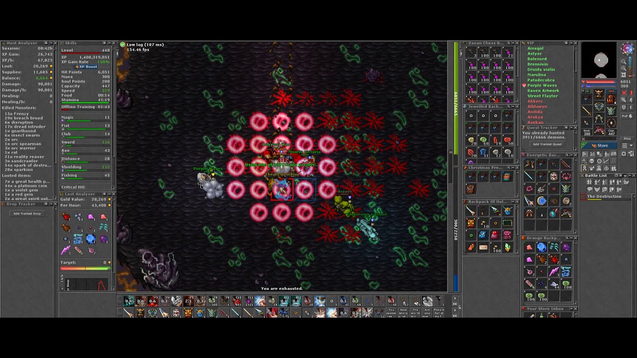 World Devourer Tibia (Heart of Destruction Last Boss) - Guild Shadows Of Mystery - YouTube