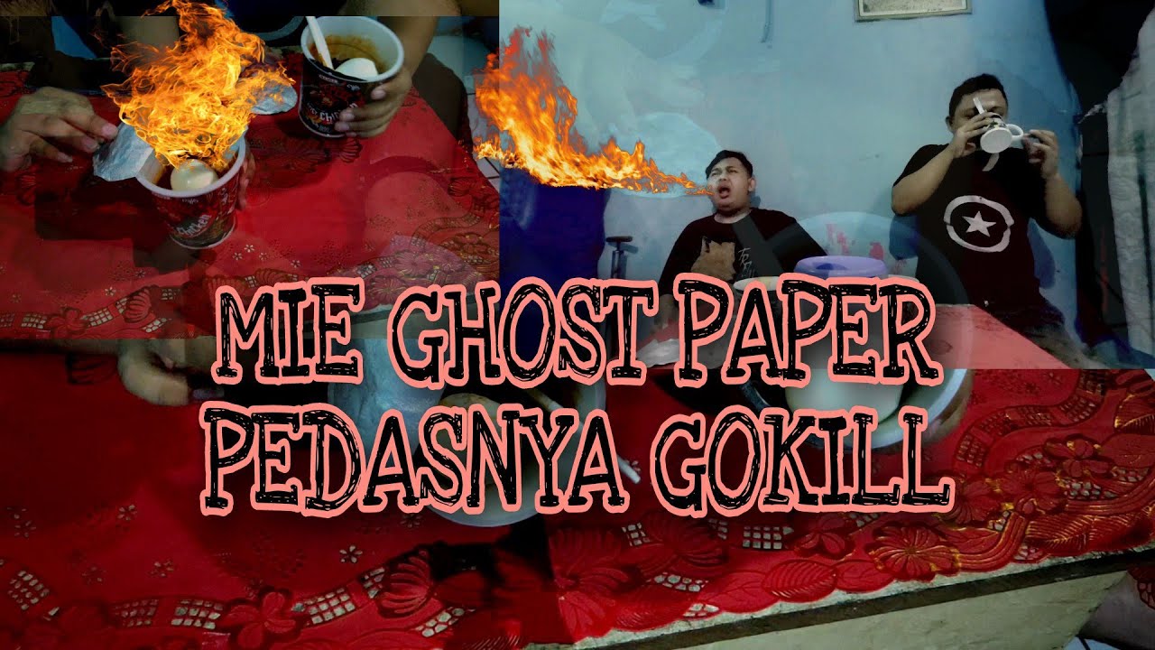 VIRALL!!! MAKAN MIE GHOST PAPER || KOK GINI PEDESNYA - YouTube