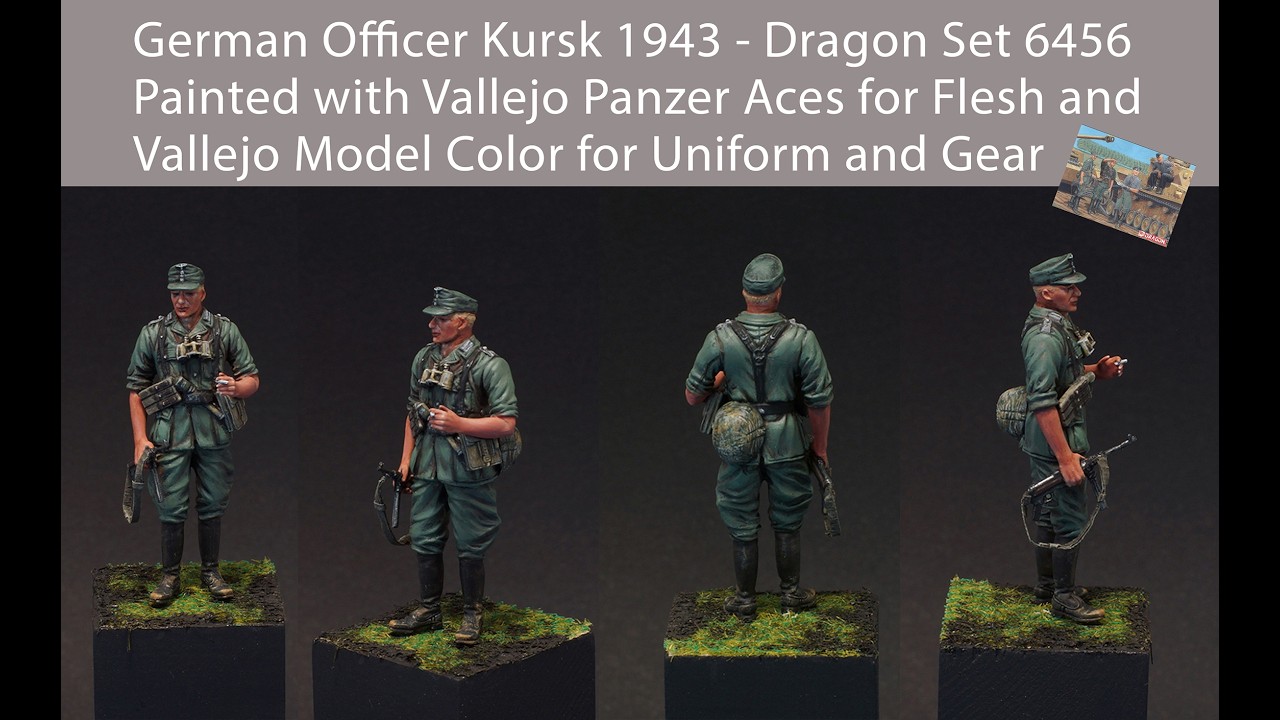 DRAGON 6456 GERMAN OFFICER AT KURSK FINISHED - YouTube