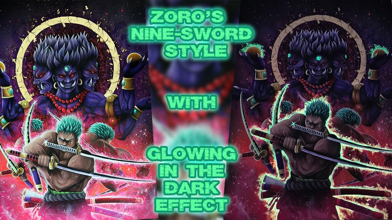 ONE PIECE: Zoro's Nine-Sword Style! 34 Stunden für eine Zeichnung ...