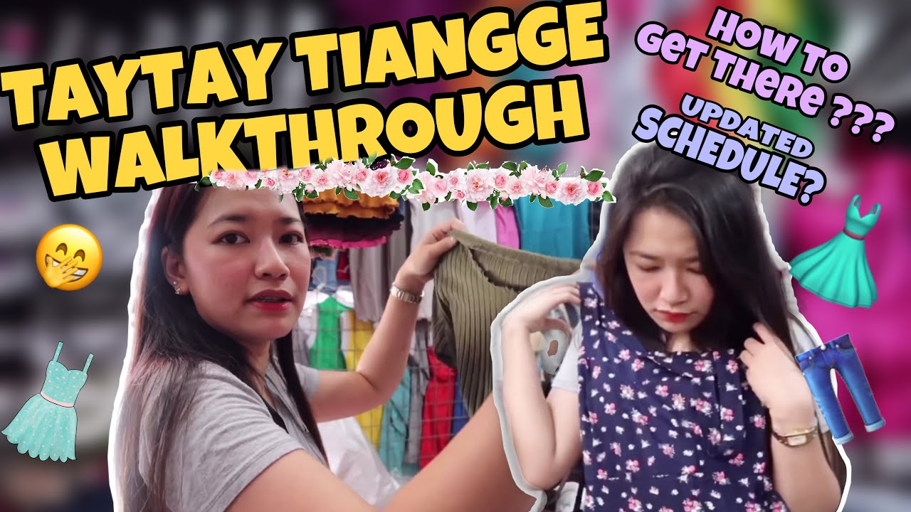 taytay tiangge * updated schedule and how to get there 2020 - YouTube