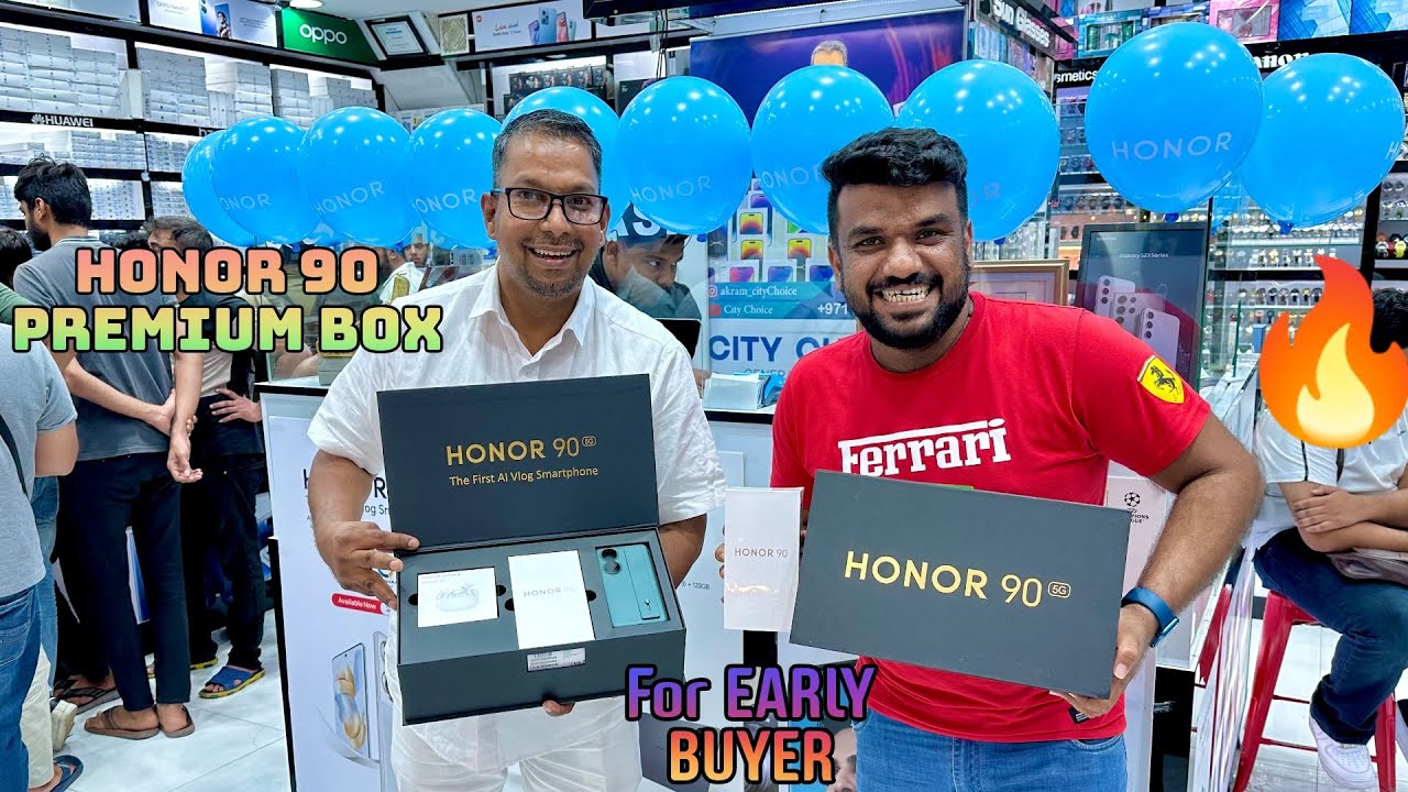 Honor 90 first Sale Day Customer Buying Premium Box. Gift Worth 228AED. Top Honor 90 Features ...