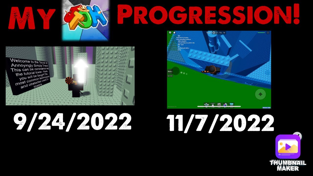 My JToH Progression! (Roblox Obby) [Mobile] - YouTube