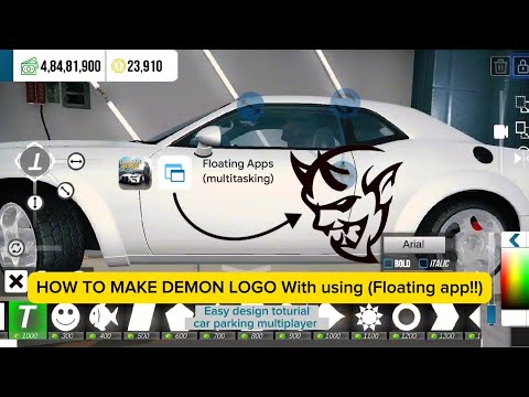 HOW TO MAKE DEMON LOGO With using (Floating app!!) car parking multiplayer