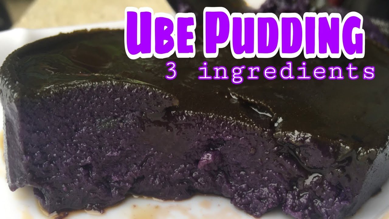 How to make Ube pudding using 3 ingredients | Jeyzee Channel - YouTube