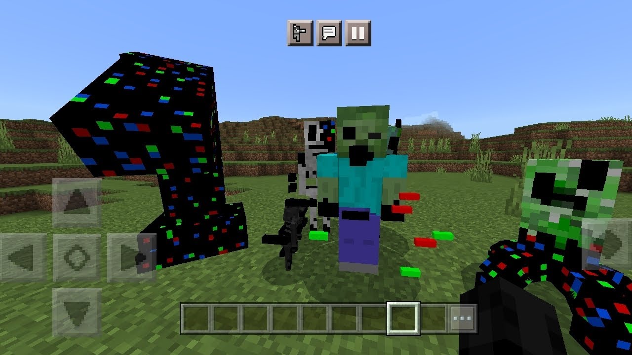 Minecraft infected by Pibby Glitch MOD in Minecraft PE - YouTube