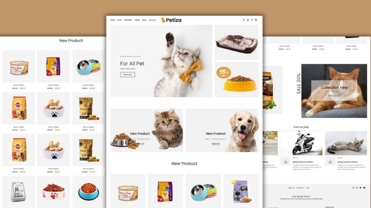 Responsive Ecommerce Website Using HTML CSS JAVASCRIPT | Learn HTML ...