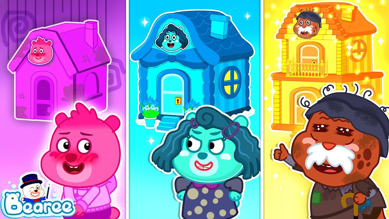 Rich vs Poor vs Giga Rich Emotion Playhouse Challenge | Learn to Be a ...