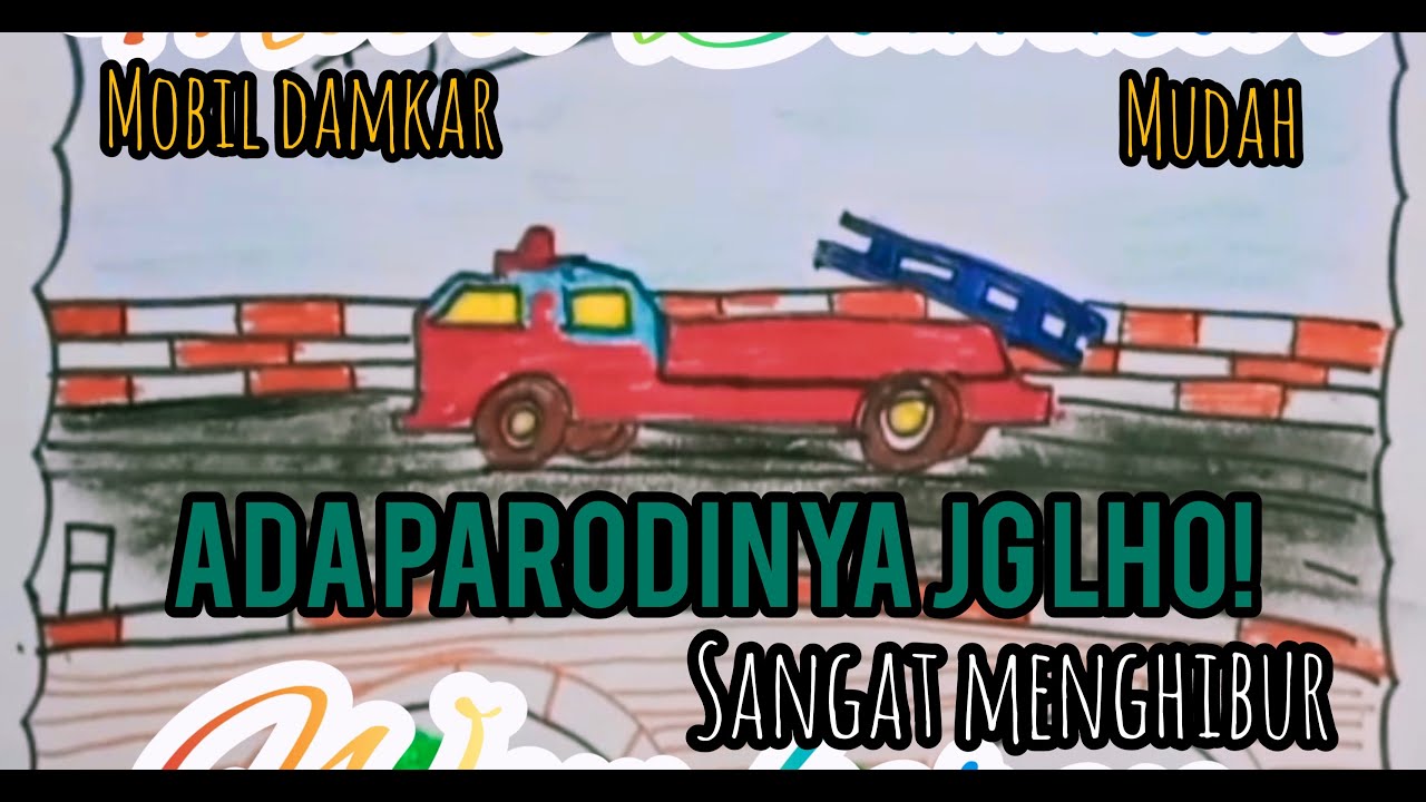 Menggambar mobil pemadam kebakaran by coratcoret - YouTube