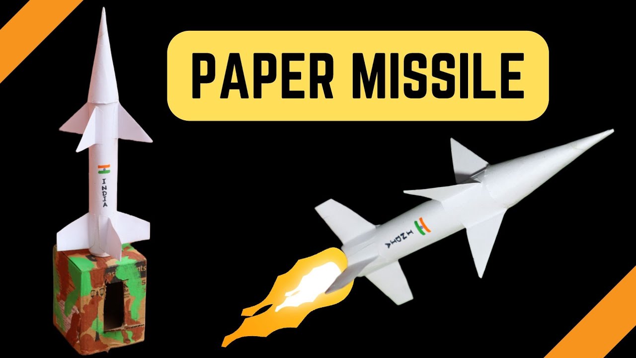 HOW TO MAKE PAPER MISSILE || @thefaujicrafts - YouTube